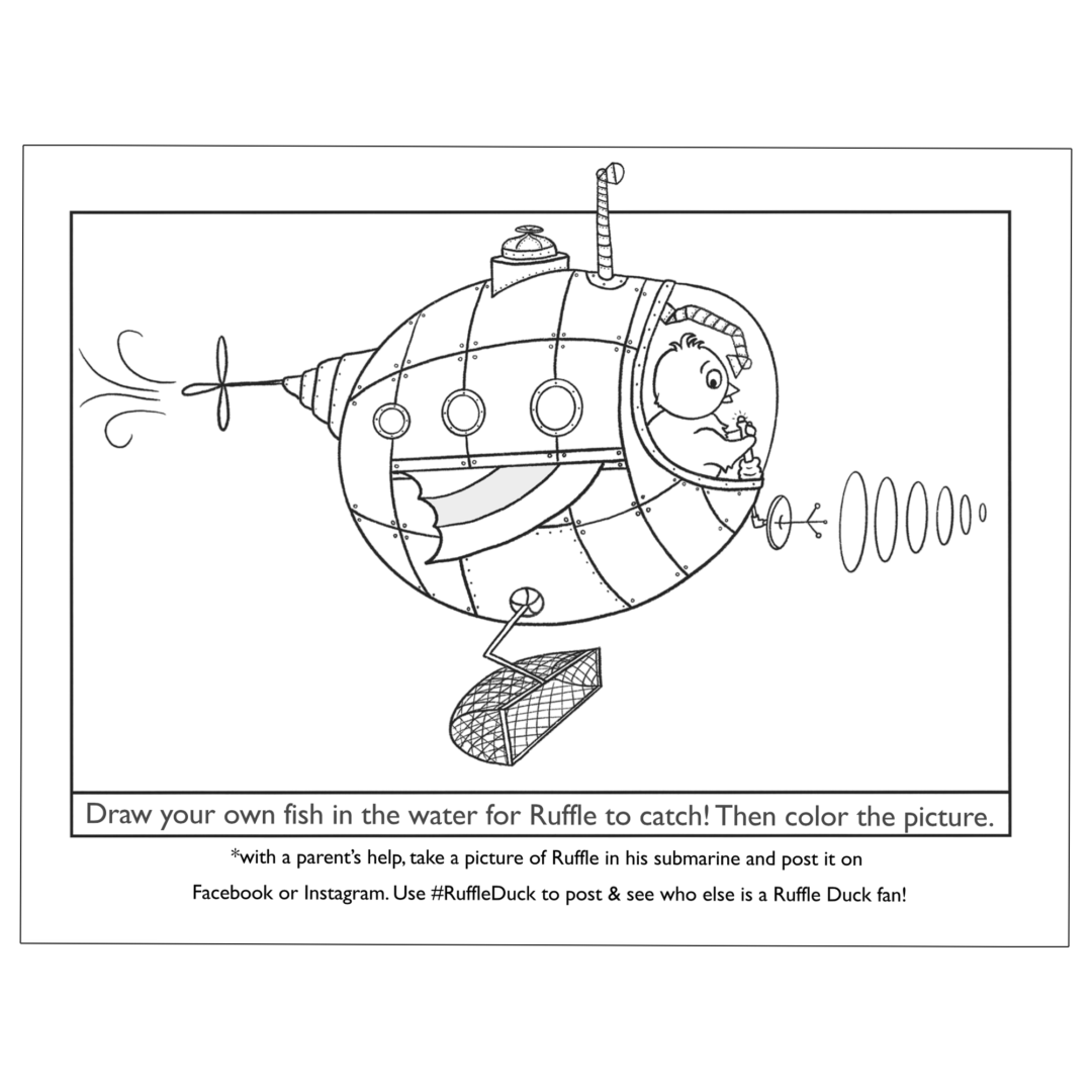 Ruffle Duck Coloring Pages | Holly Papa